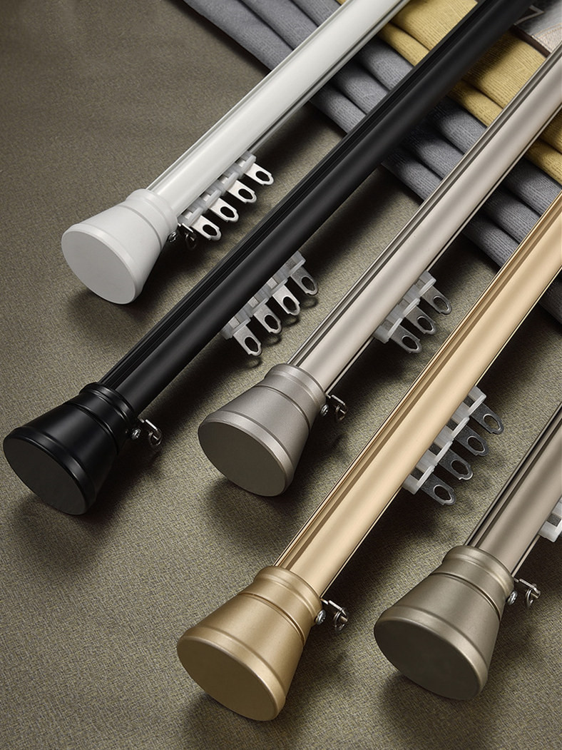 CHT04 Sonder Wall Mounted Drapery Rods With Curtain Rail Rollers ...