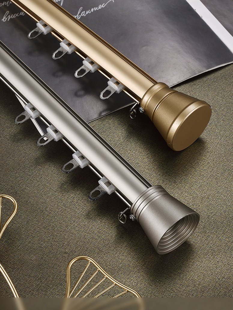 CHT04 Sonder Wall Mounted Drapery Rods With Curtain Rail Rollers ...