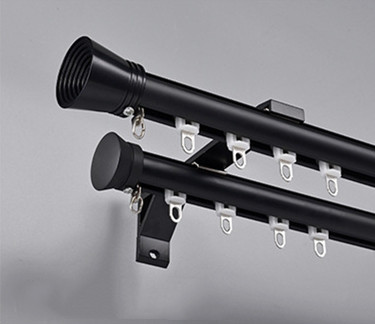 CHT04 Sonder Wall Mounted Drapery Rods With Curtain Rail Rollers ...