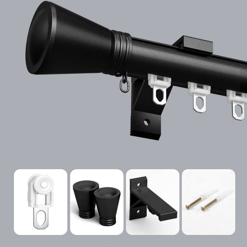 CHT04 Sonder Wall Mounted Drapery Rods With Curtain Rail Rollers ...