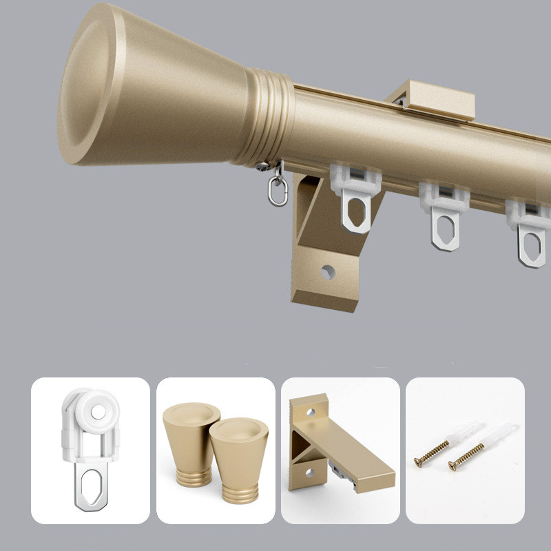 CHT04 Sonder Wall Mounted Drapery Rods With Curtain Rail Rollers ...