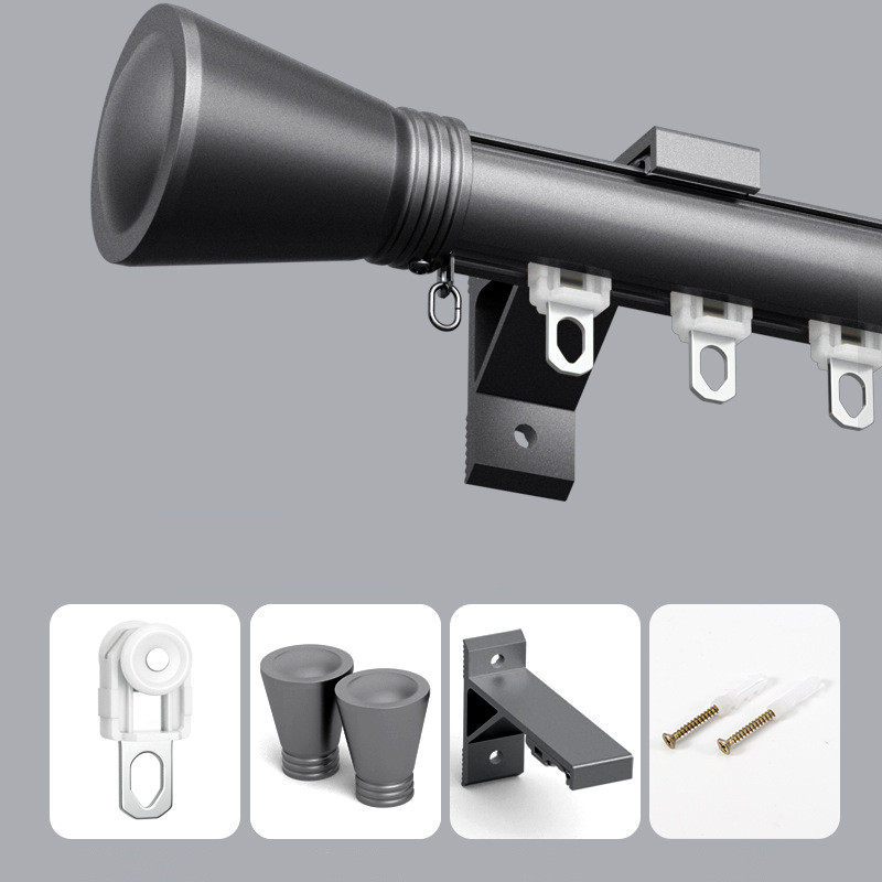 CHT04 Sonder Wall Mounted Drapery Rods With Curtain Rail Rollers ...