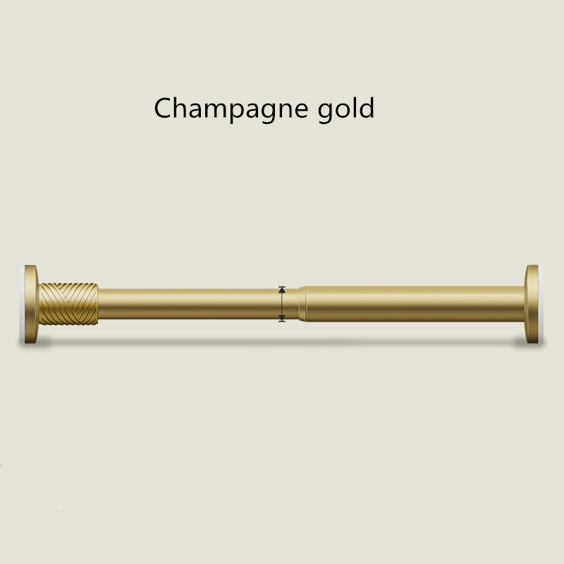 Gold Tension Shower Rod No Drilling Extendable Poles Cathedral ...
