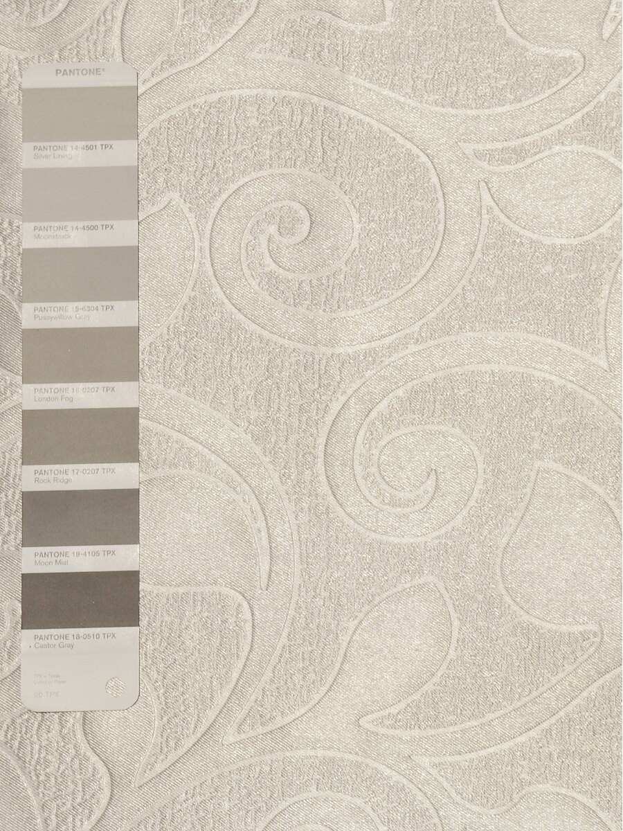QY3163HS Murrumbidgee Embossed Reflective Botanical Fabric Sample ...