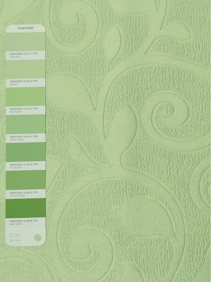 QY3163HS Murrumbidgee Embossed Reflective Botanical Fabric Sample ...