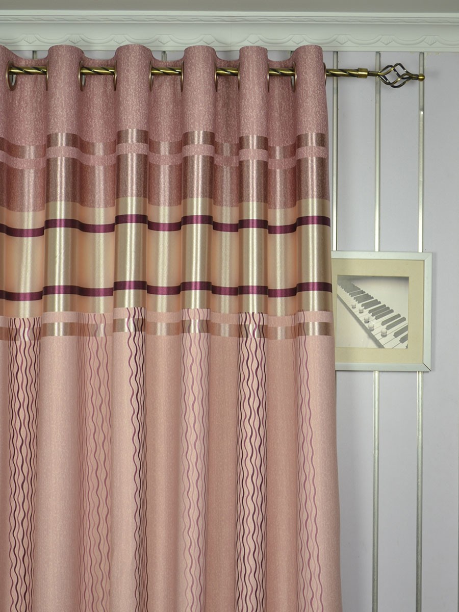 Angel Double-side Printed Pattern Ripples Eyelet Curtain - Custom ...