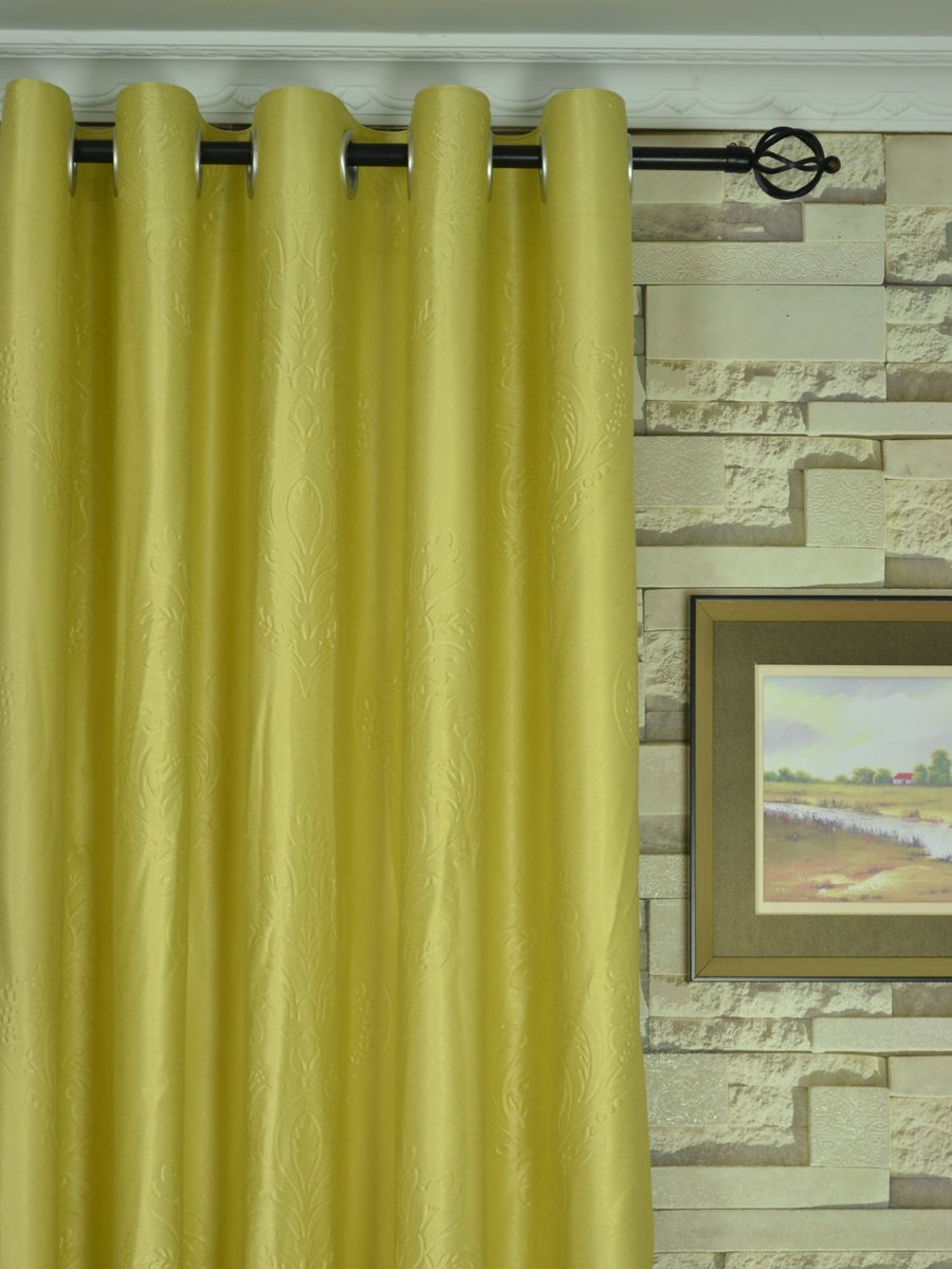 Swan Floral Embossed Bauhinia Eyelet Ready Made Curtains - Custom ...