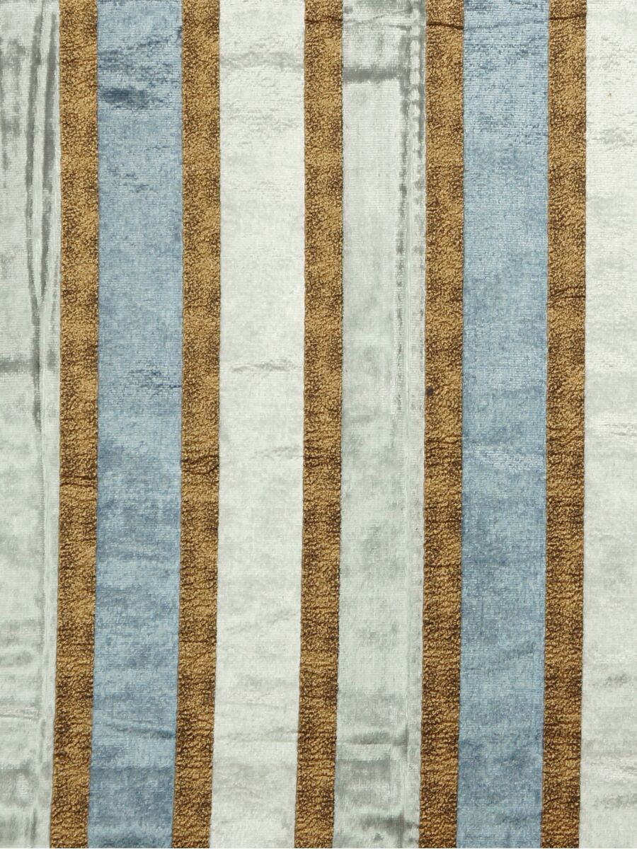 Maia Luxurious Stripe Velvet Fabric Sample - Custom Curtains Drapes ...