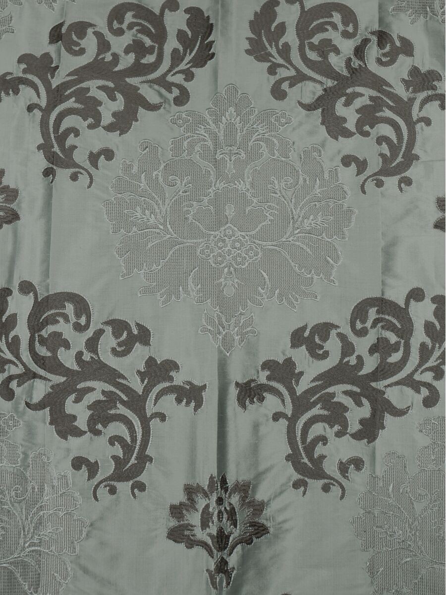 Rainbow Embroidered Classic Damask Dupioni Custom Made Curtains ...