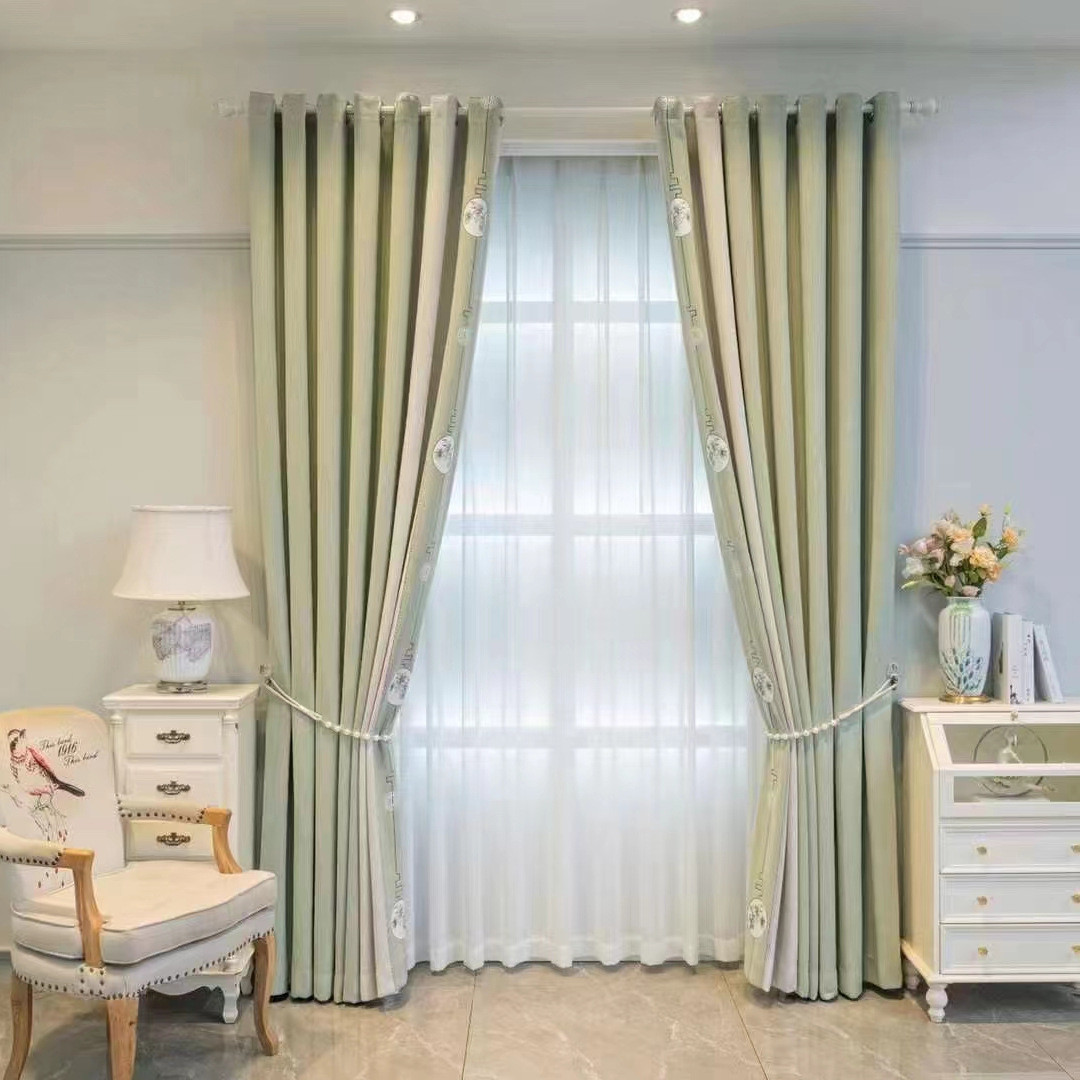 QYFL2302AA 2023 New Arrival Petrel Blue Grey Green Chenille Ready Made ...