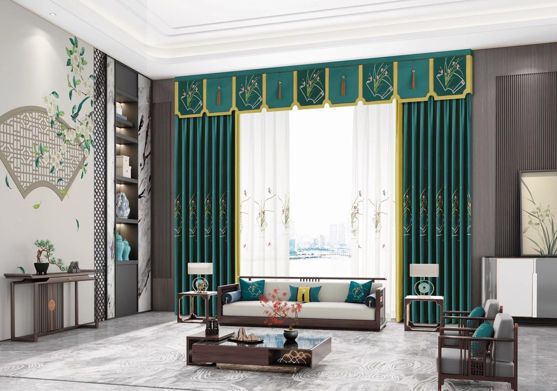 QYHL226B Silver Beach Embroidered Orchid Fragrant Thoroughwort Faux ...