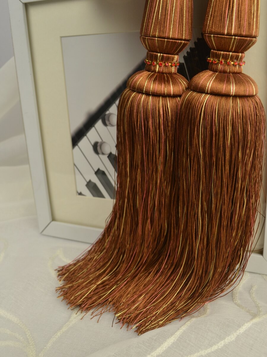 6 Colors QYM26 Curtain Tassel Tiebacks - Custom Curtains Drapes ...