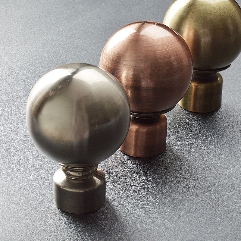 QYR1922 Green Bronze Steel 28mm Rod Sets - Custom Curtains Drapes ...