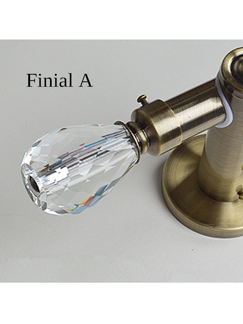 QYR1922 Green Bronze Steel 28mm Rod Sets - Custom Curtains Drapes ...