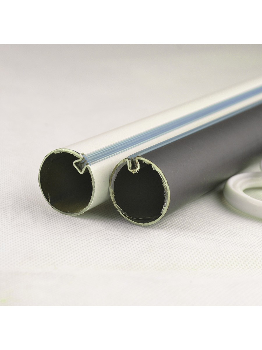 28mm Ball Finial Single Curtain Rod Set Custom Length Curtain Pole ...