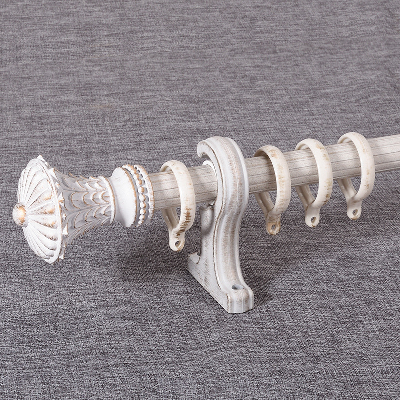 QYR4120 28mm Antique Black White Green Curtain Rod Sets - Custom ...