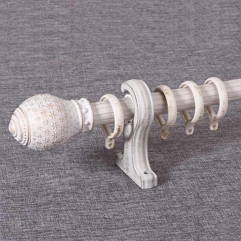 QYR4122 28mm Antique Black White Green Curtain Rod Sets - Custom ...