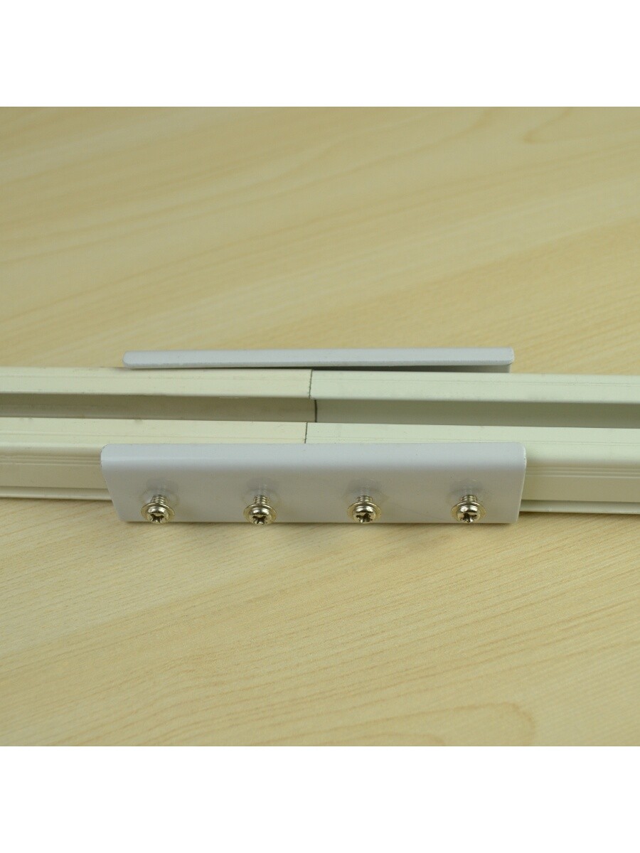 Stirling A22 Ivory Aluminum Alloy Cord Drawn Double Curtain Track Sets ...