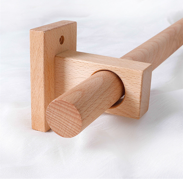 QYT01 29mm Ash Wood Single Double Curtain Rod Sets - Curtains4Australia ...