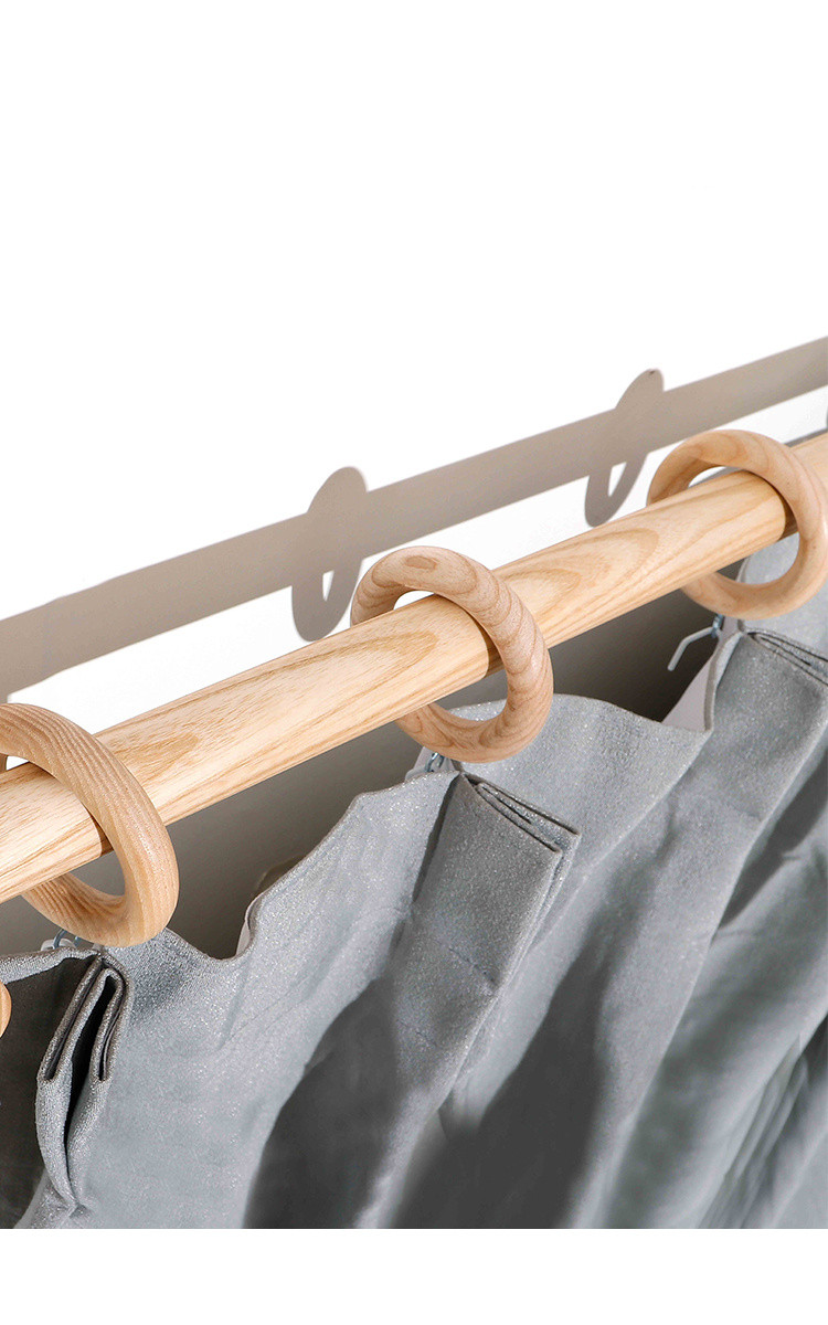 QYT03 29mm Ash Wood Single Double Curtain Rod Sets - Curtains4Australia ...