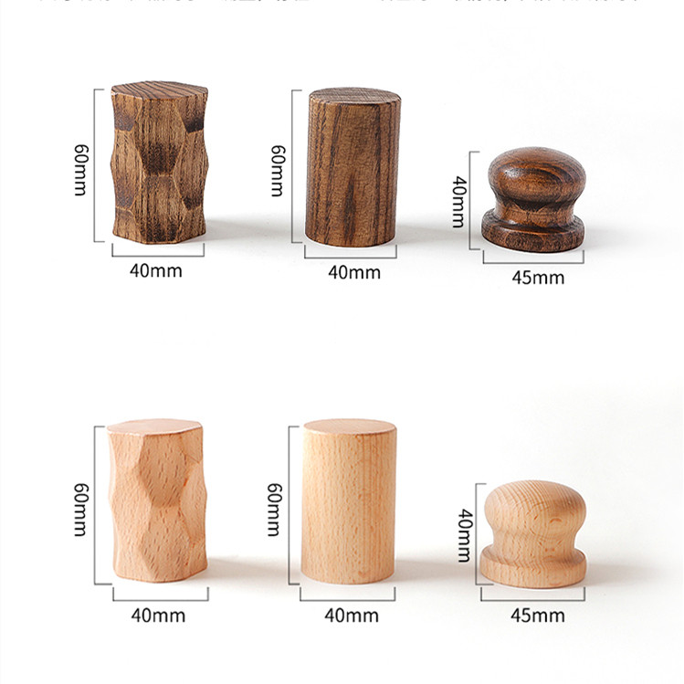 QYT19 Natural Wood Curtain Rod Beech Single/Double Wooden Poles ...