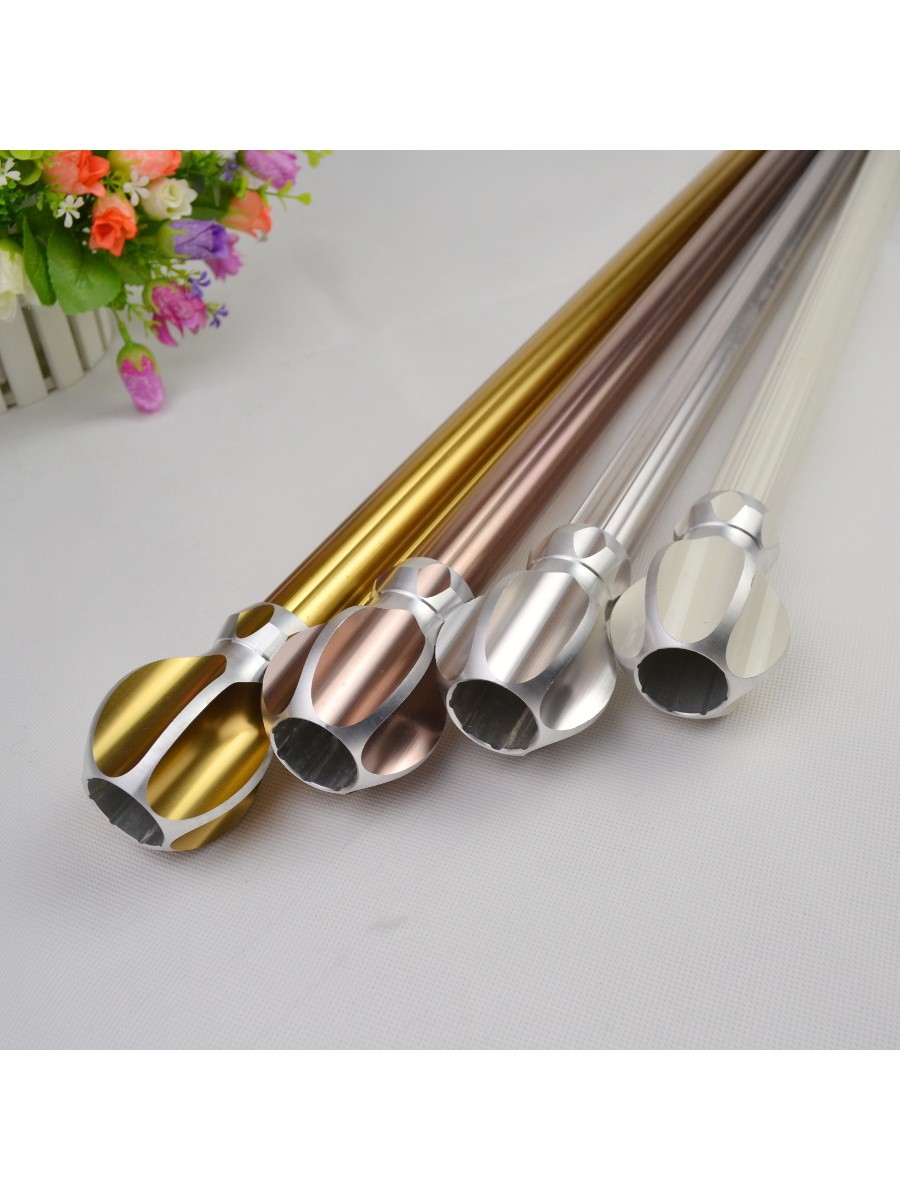 QYT2520 28mm Aluminum Alloy Single Curtain Rod Set - Custom Curtains ...