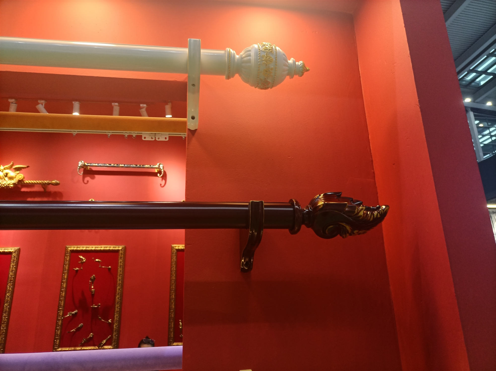 QYT73 Custom White 50mm Wooden Drapery Rods - Curtains4Australia ...