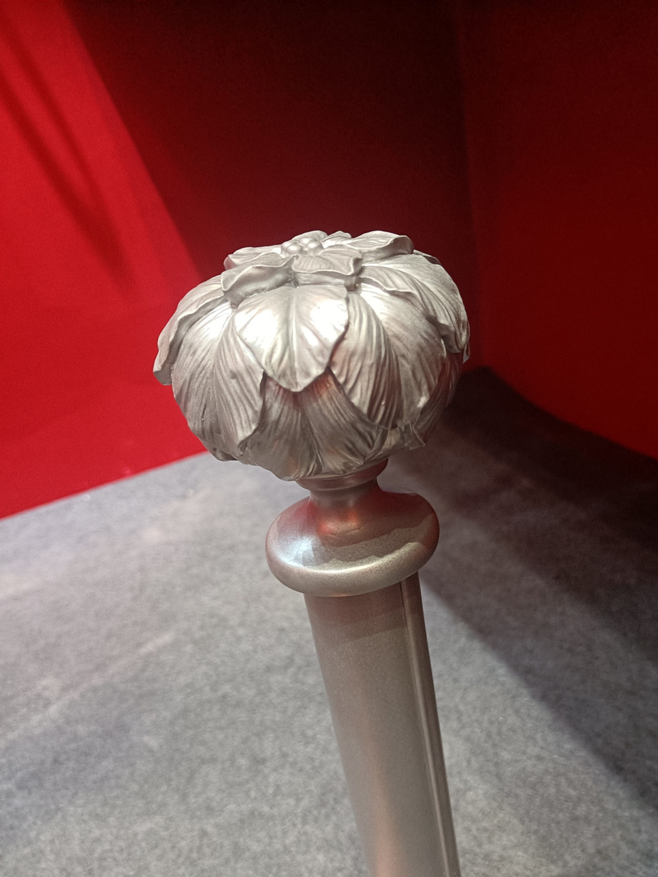 QYT84 35mm Timber Curtain Rods With Brackets And Finials ...